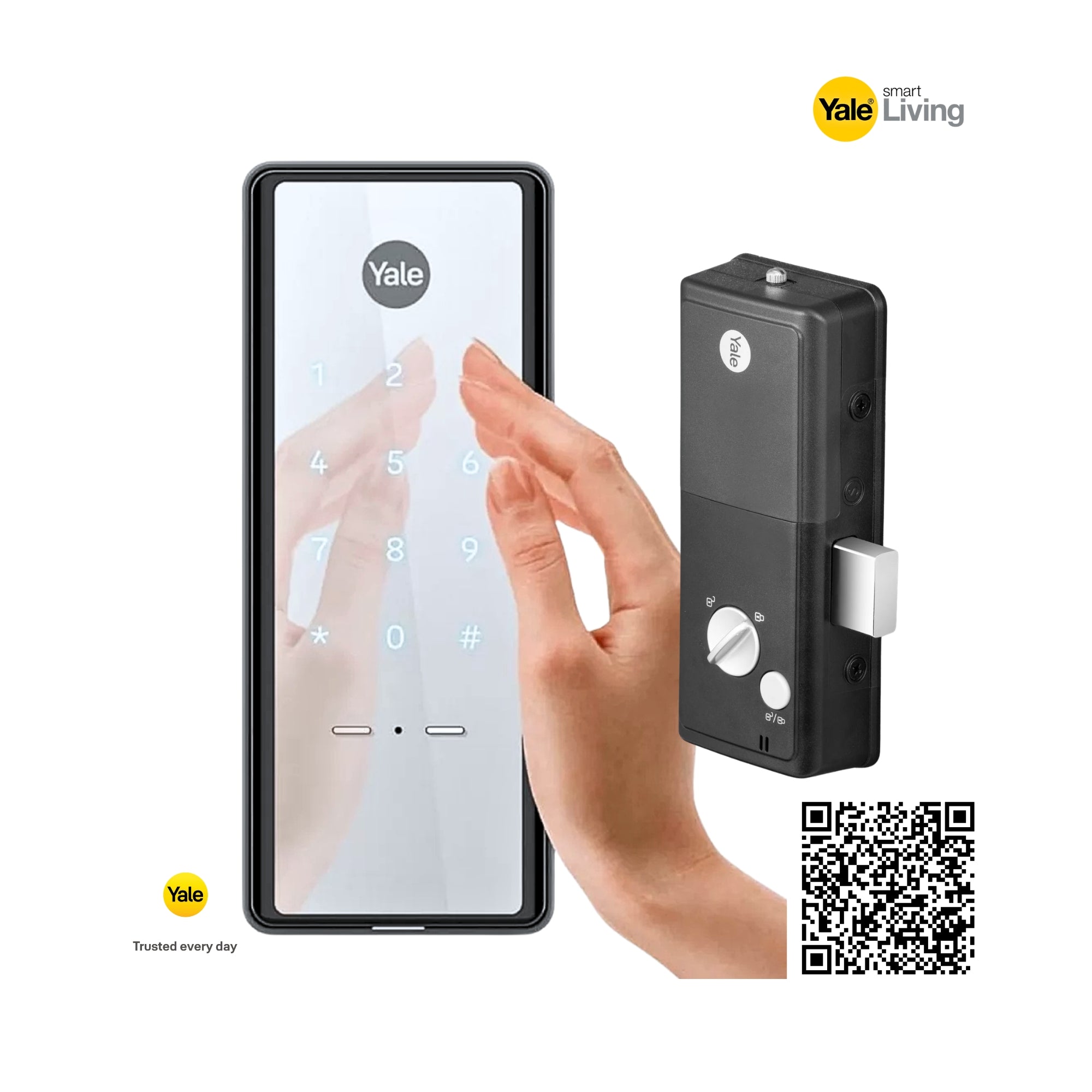 YALE REFLECTA BIOMETRIC LOCK FUNCTIONAL AND STYLISH SECURITY FOR DOOR ...